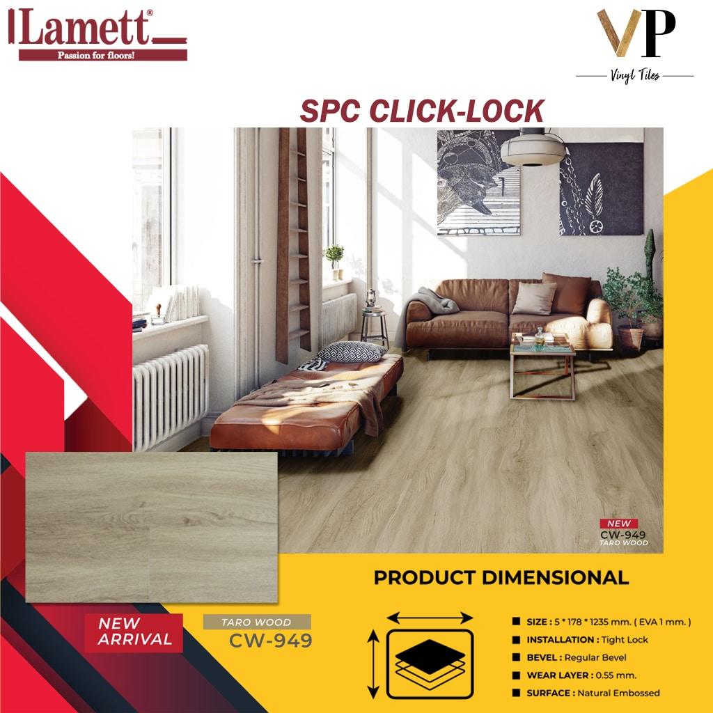 กระเบื้องไวนิล SPC Click Lock 5มม. สี RM-W31MB | VP Vinyl Tiles